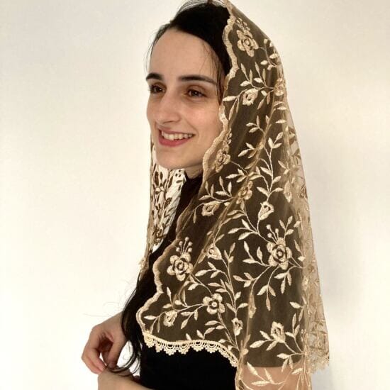 Véu Pérola Santa Teresinha para Casadas